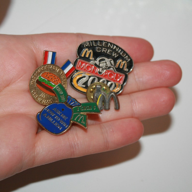 Vintage 2000s Enamel Mcdonalds Collector Pin Lot Enamel | Etsy