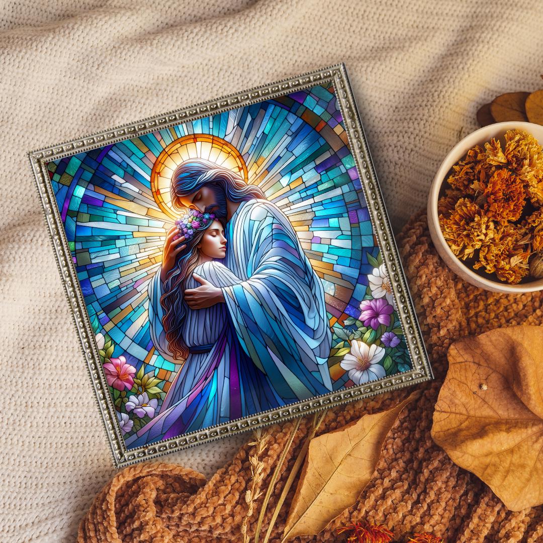 Jesus Loves You – Inspiring Painting of Jesus Hugging a Woman ...