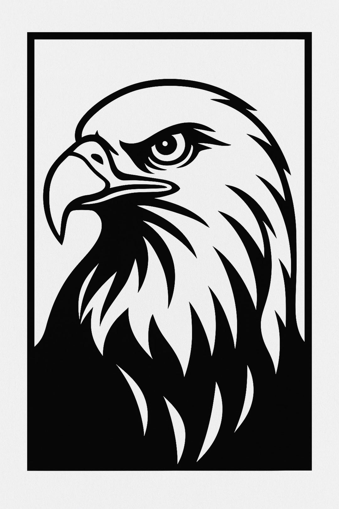 Bald Eagle Cnc Vektor SVG-DXF-PNG Laser Cutting File, Diy Project ...