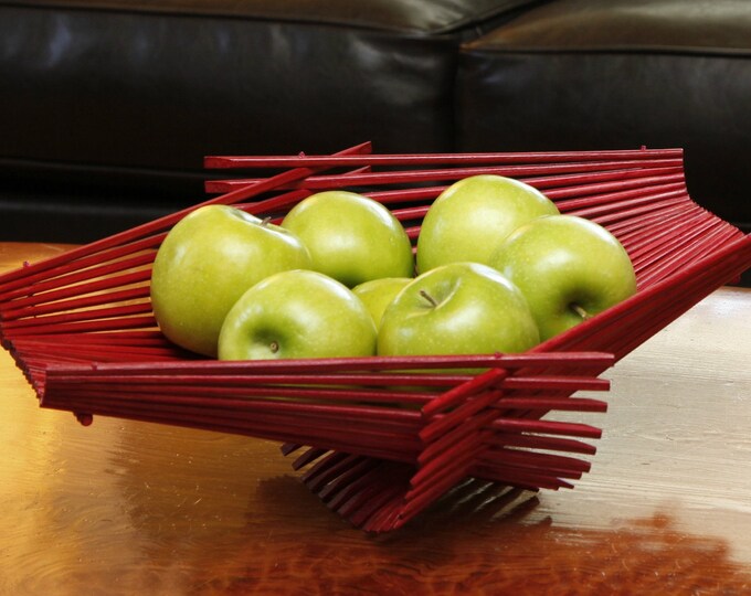 Folding Basket (made With 30 Pairs of Recycled Bamboo Chopsticks) - Etsy