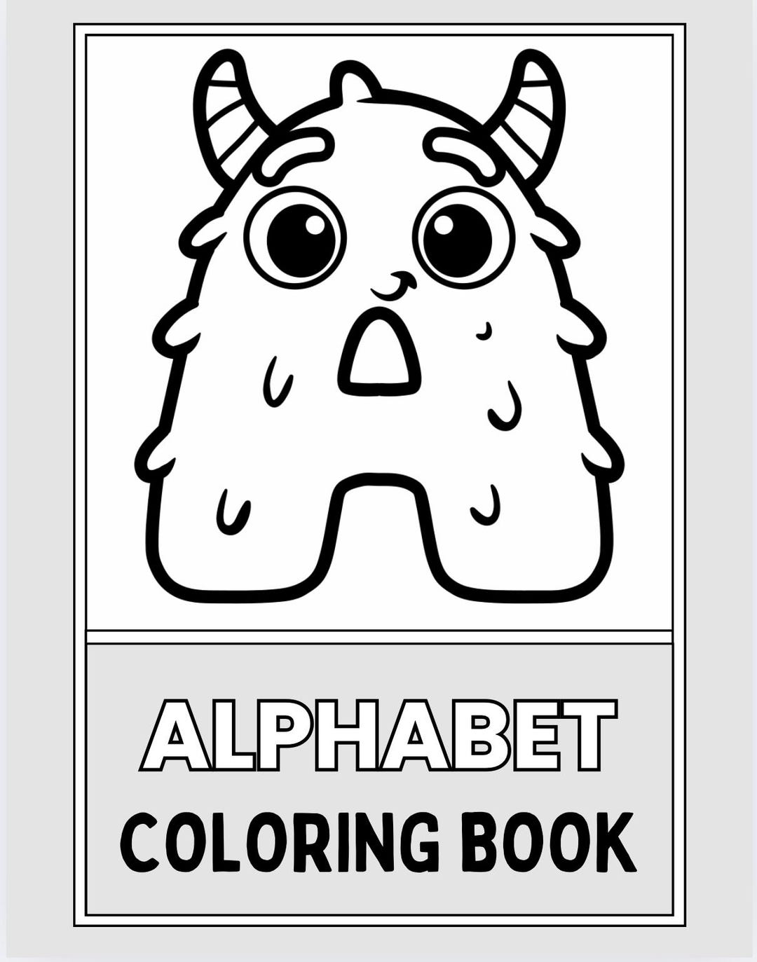 Moster Alphabet Coloring & Tracing Pack - A to Z Printable Activity ...