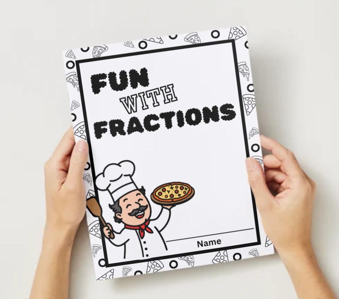 Pizza Fractions Printable Pack - Fun Fraction Worksheets for Kids (K-2 ...