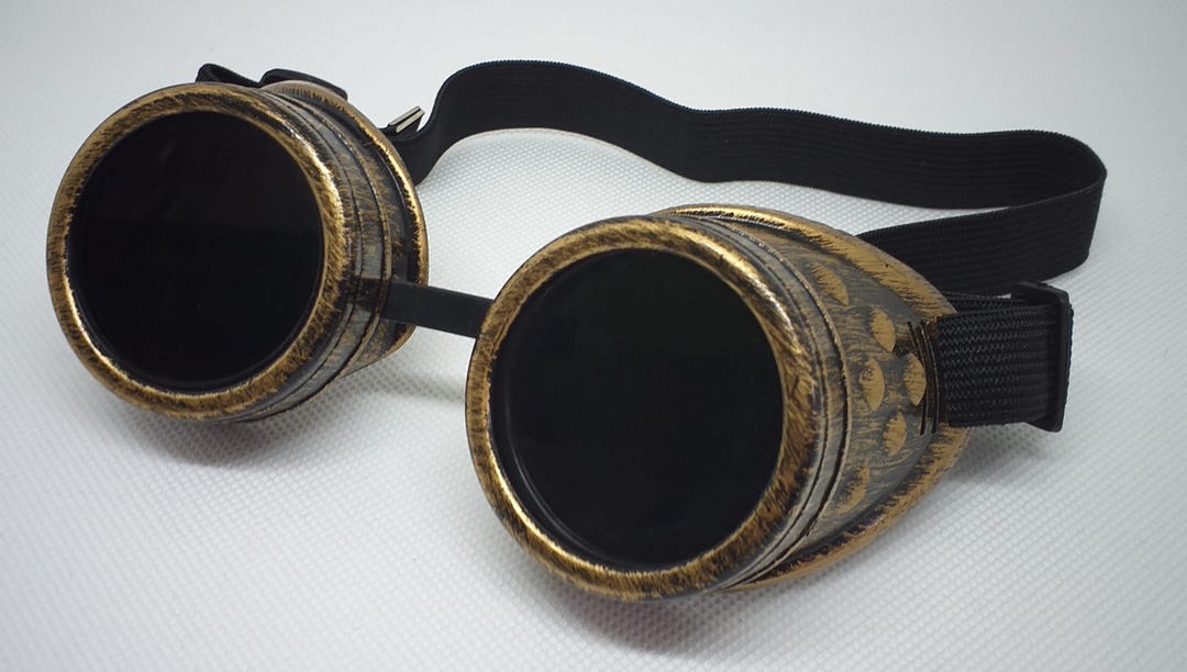 Non-spiked Raver/steampunk/cyber Goth Goggles - Etsy