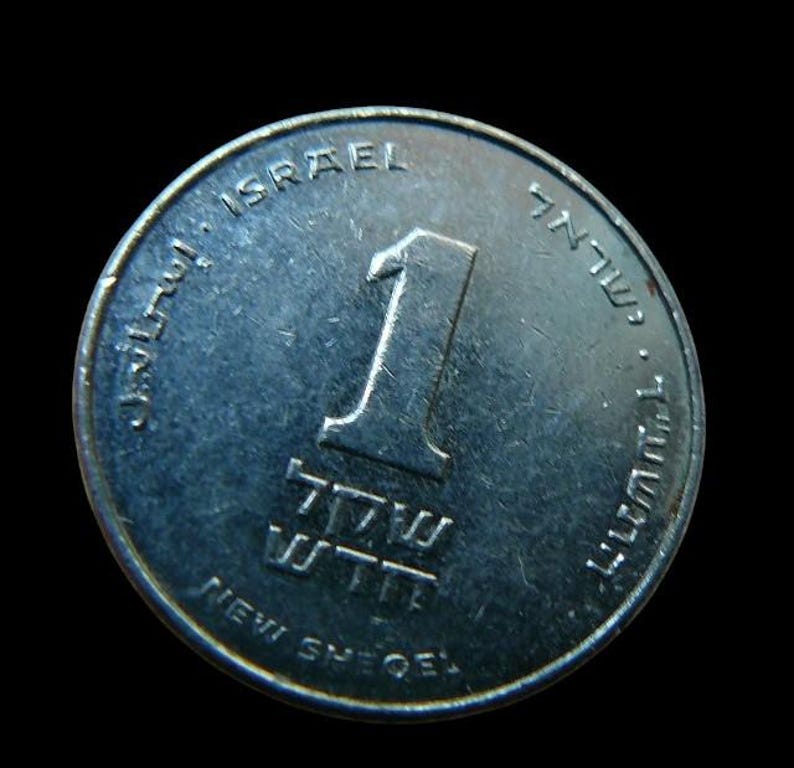 Moneda de 0,5 y 1 shekel León de Israel - Etsy México