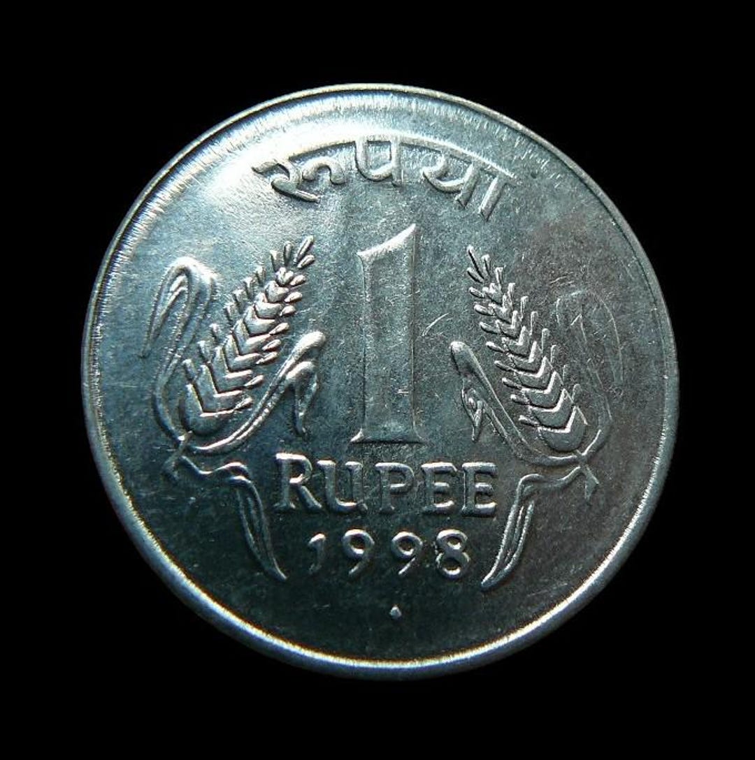 Coin India 1 Rupee 1998 - Etsy