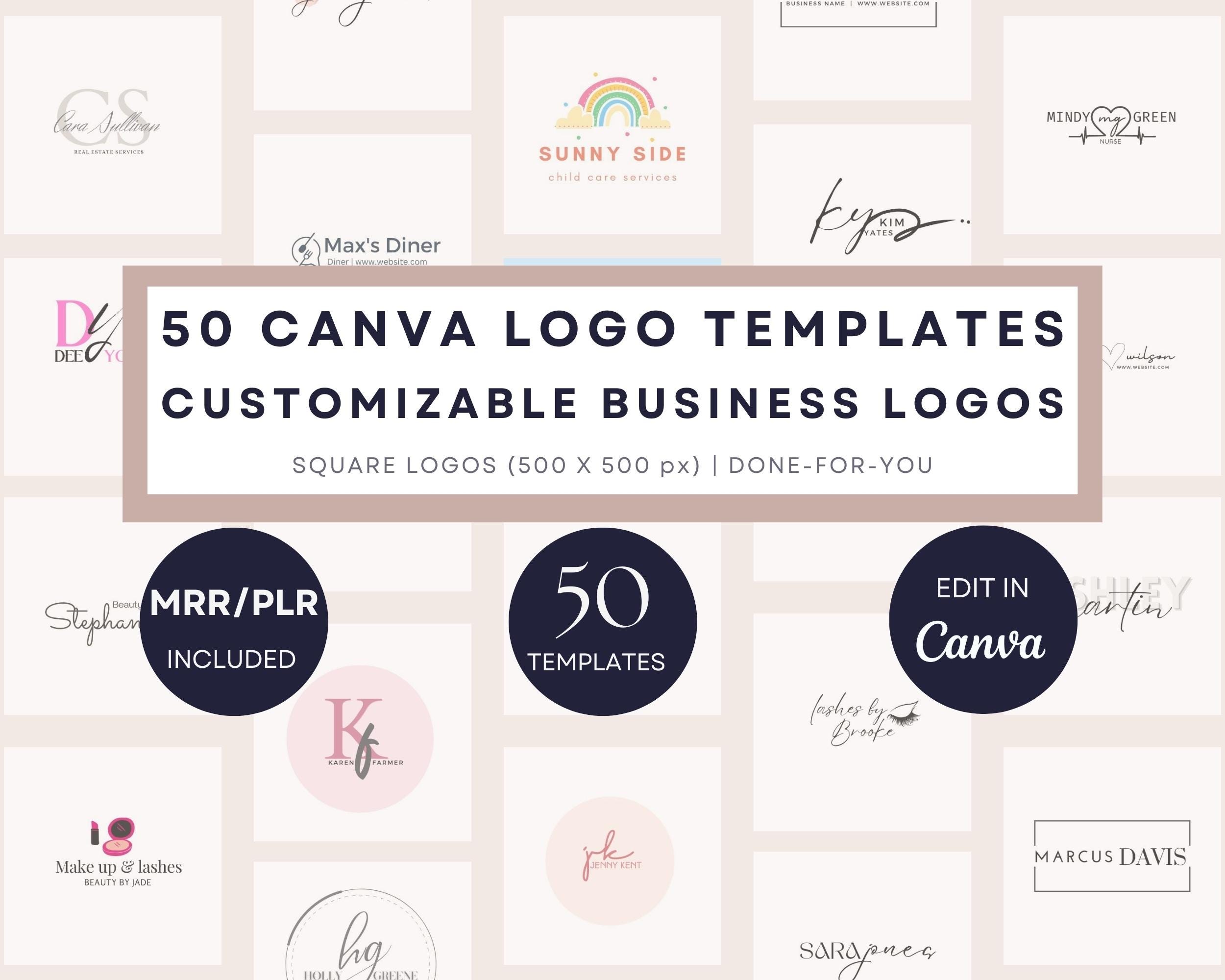 50 Canva Logo Templates, Customizable Logos & Branding Kit for Small ...