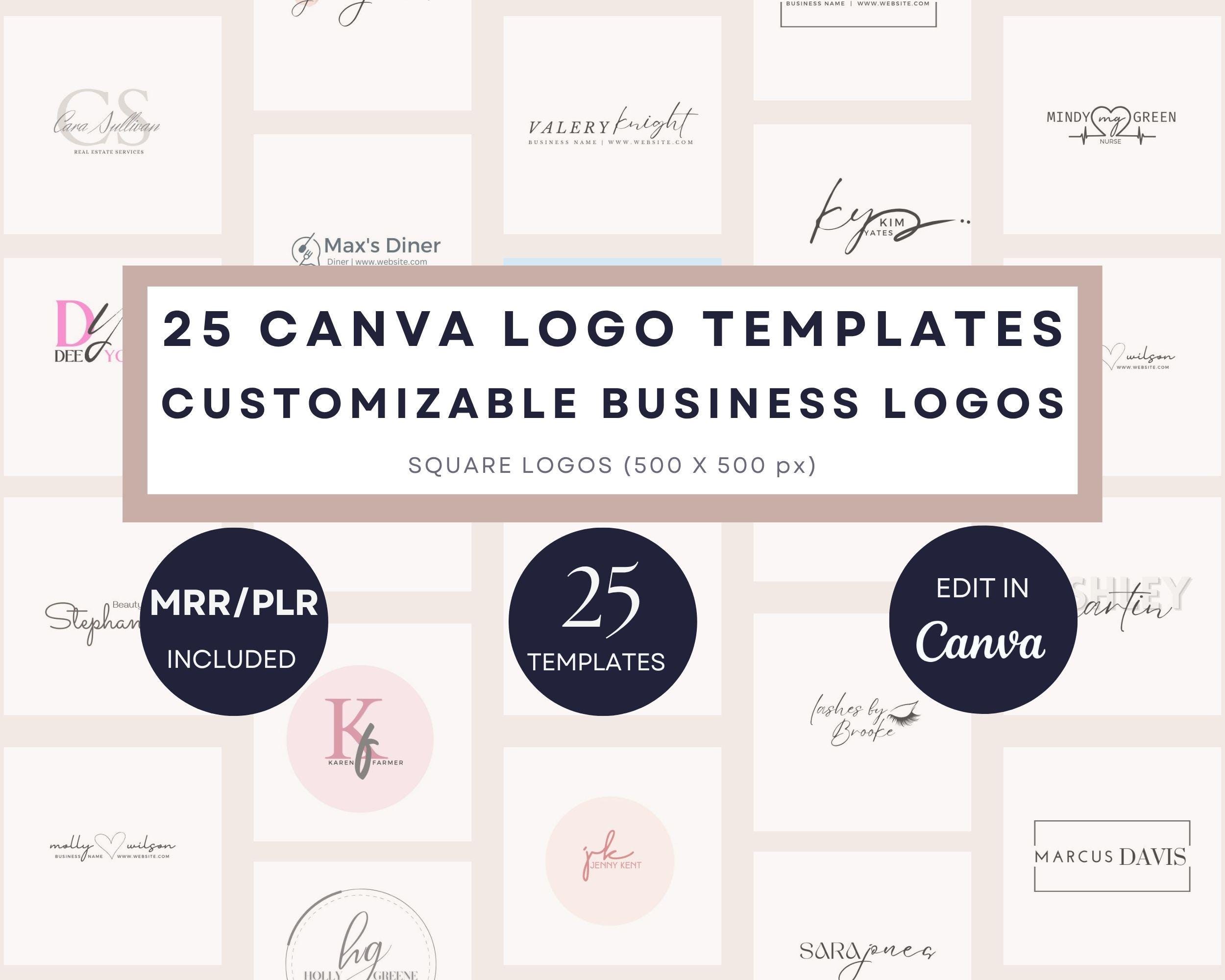 25 Canva Logo Templates, Customizable Logos & Branding Kit for Small ...