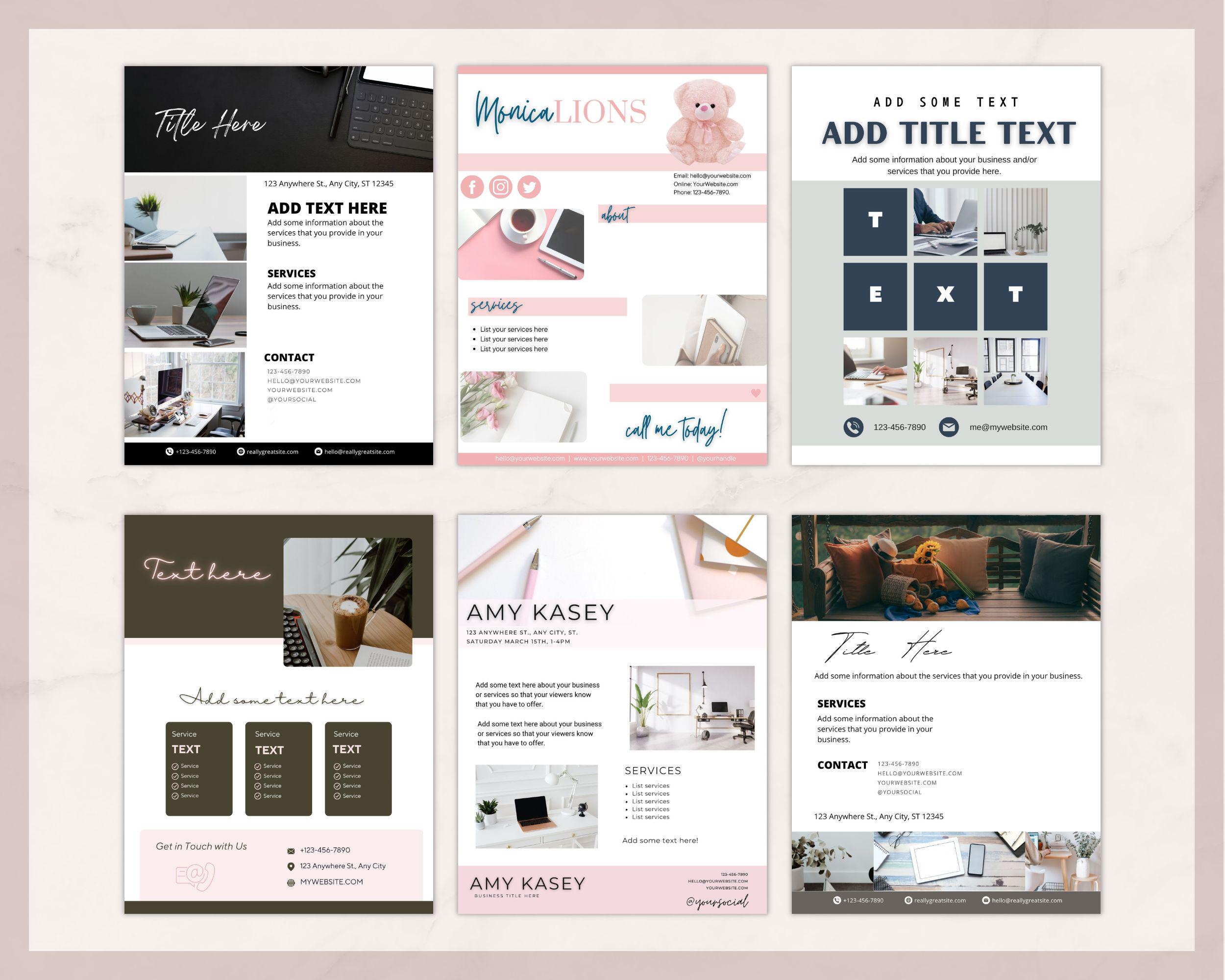 60 Canva Business Flyer Templates, Marketing Flyers for Small Business ...