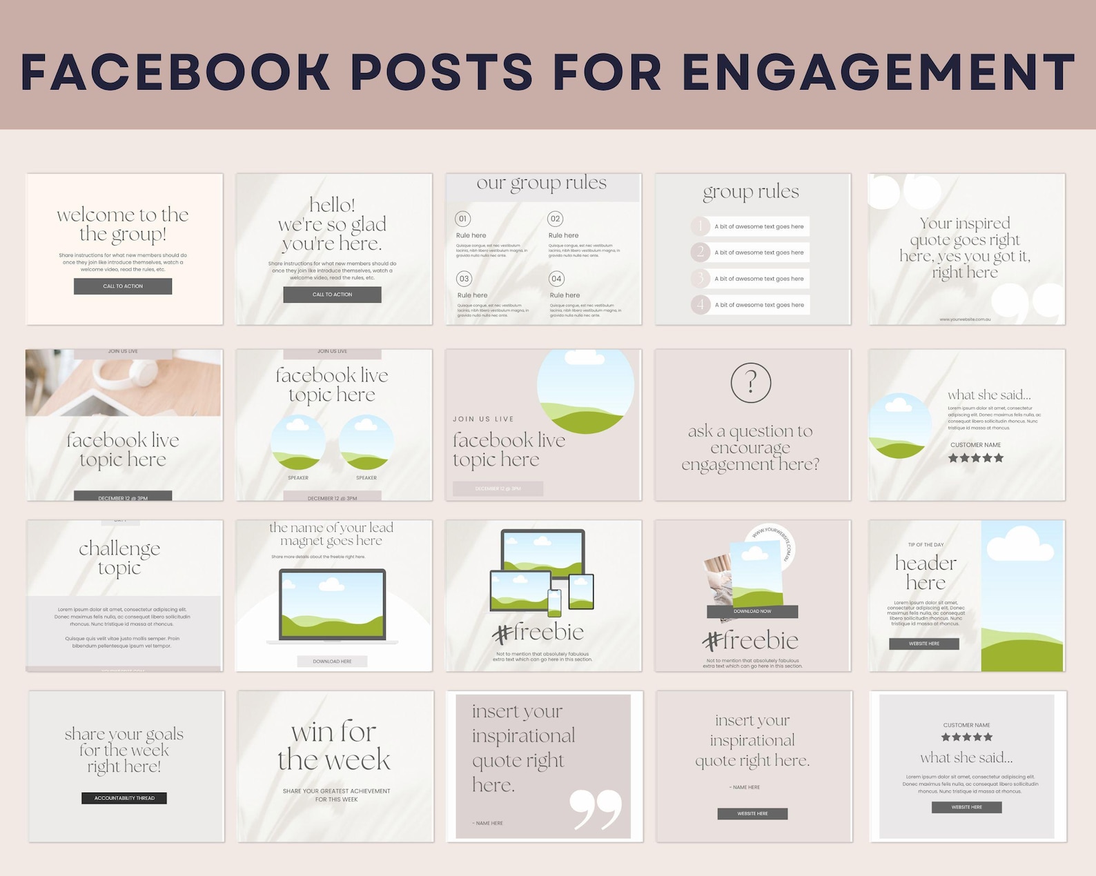 Facebook Group Banners & High Engagement Posts for FB Groups Cover ...