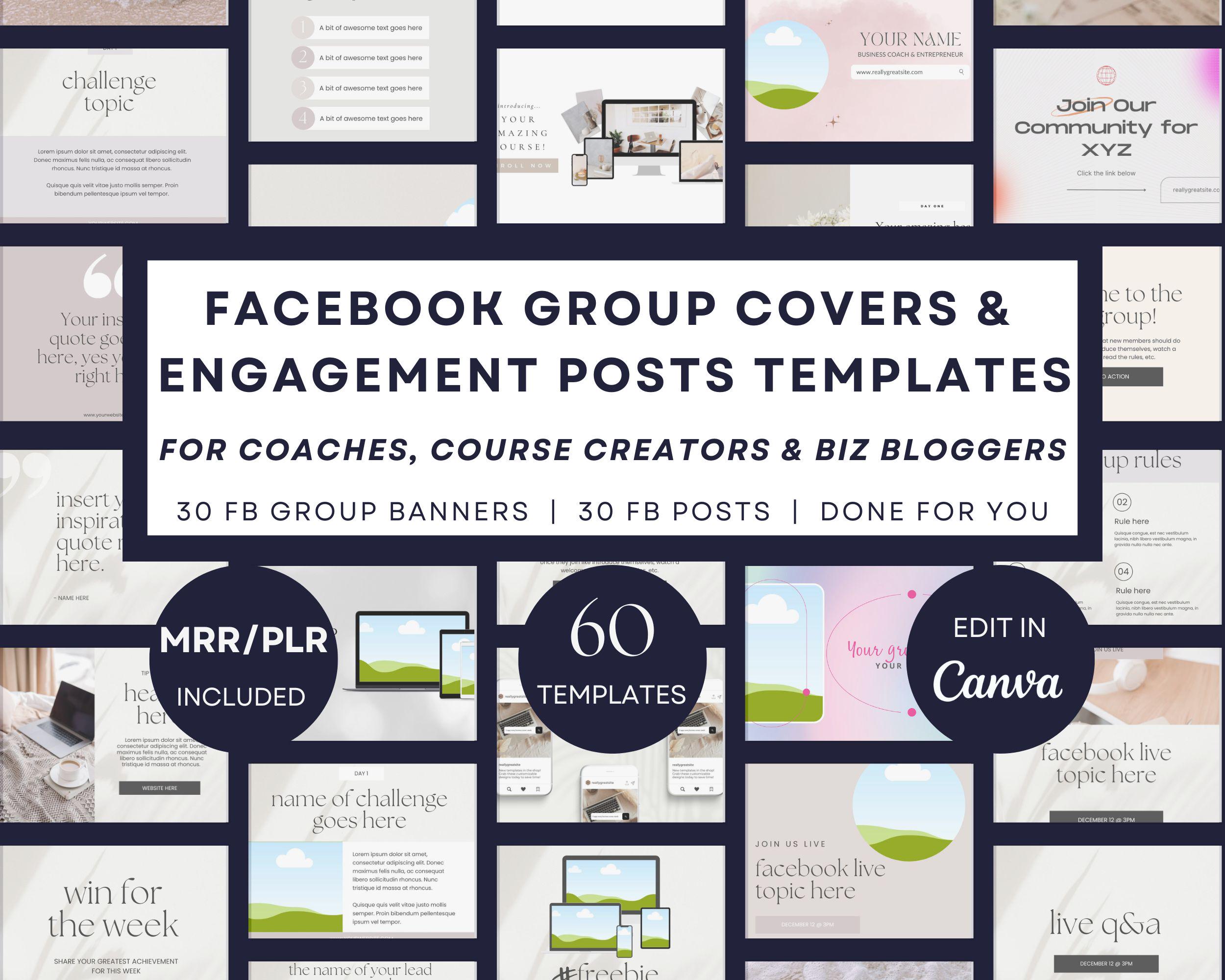 Facebook Group Banners & High Engagement Posts for FB Groups Cover ...