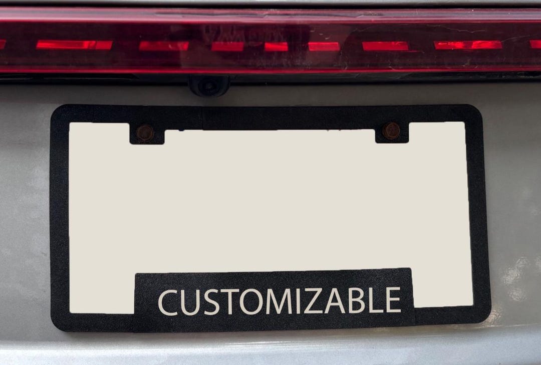 Custom 3D Printed License Plate Frame - Etsy Canada