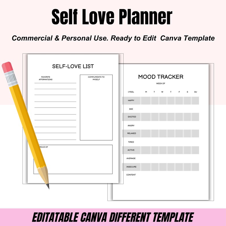 Self Love, Self Care Journal, Self Care Workbook, Burnout, Stress ...