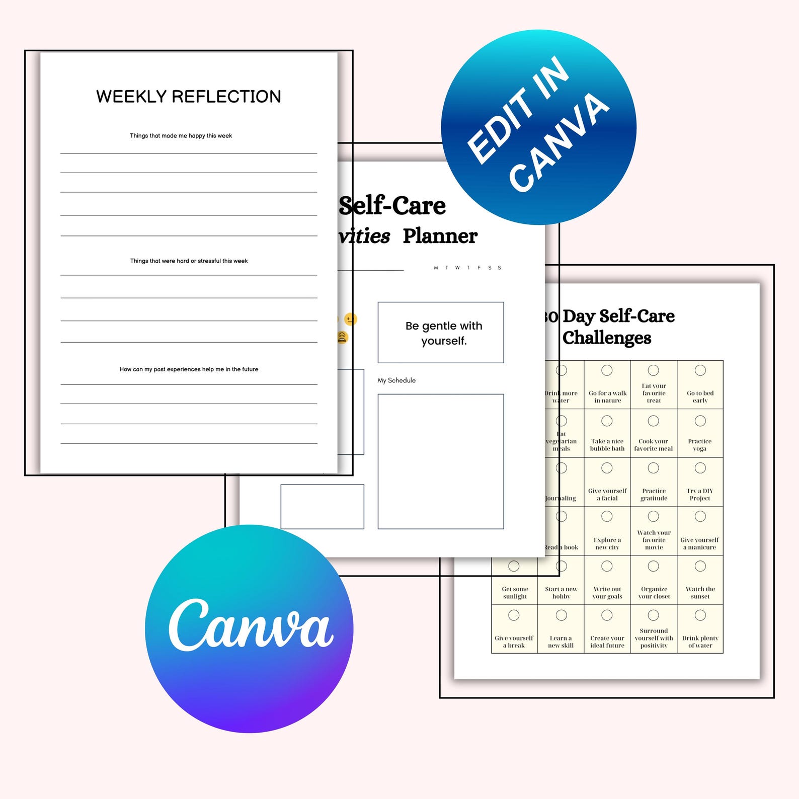 Self Love, Self Care Journal, Self Care Workbook, Burnout, Stress ...