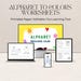 Alphabet Coloring Pages: ABC Learning Activity (printable PDF ...