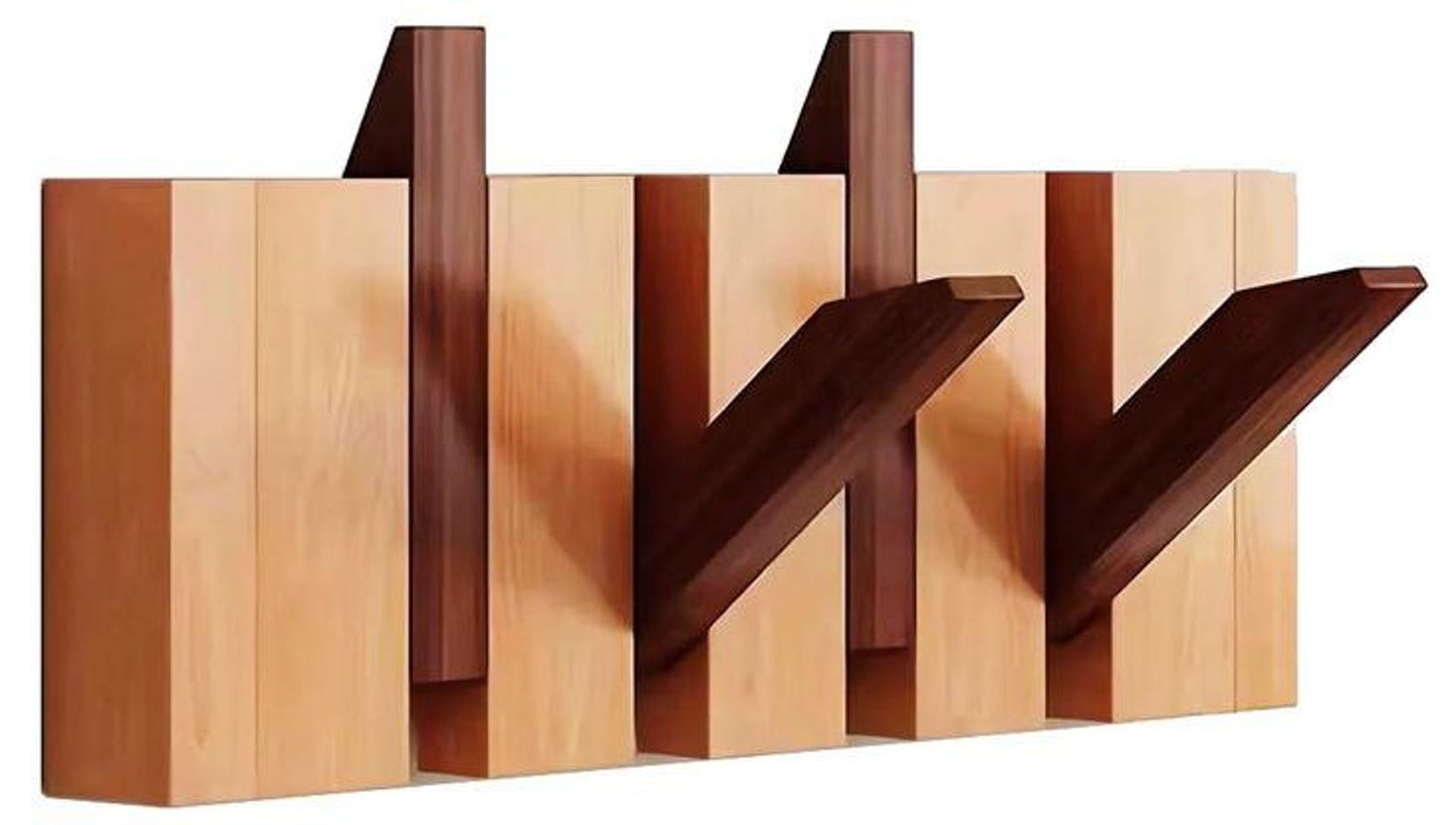 Piano Key Coat Rack: Solid Wood Magnetic Hooks, Farmhouse Decor - Etsy