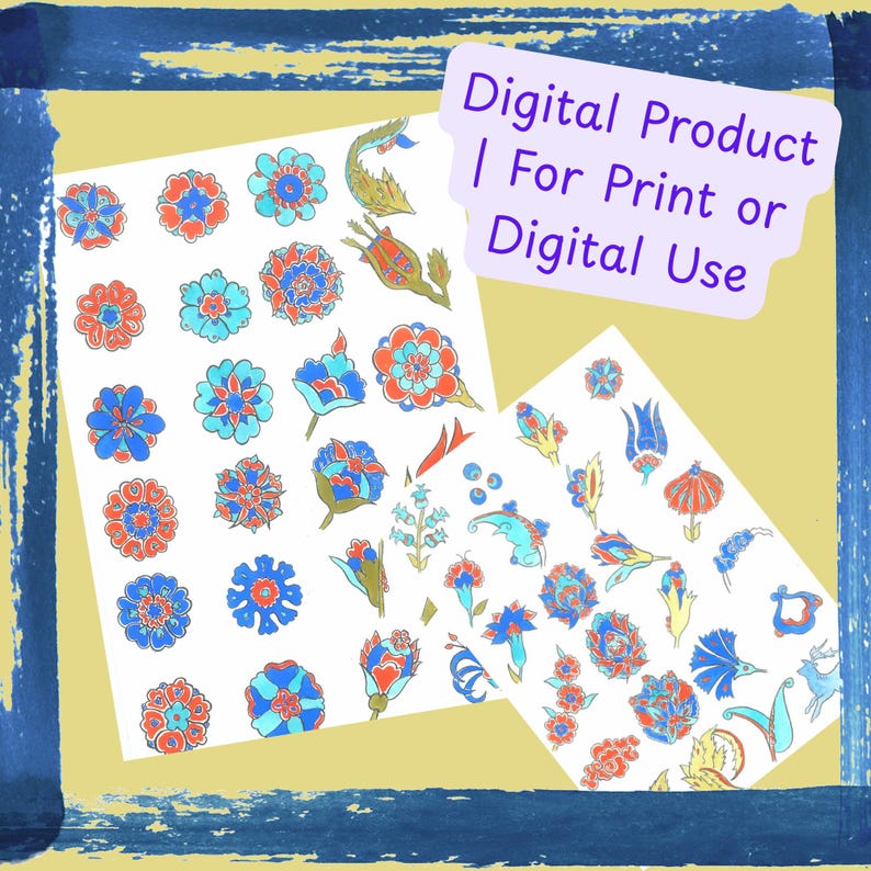 Digital Sticker PNG - Transparent Background - Cute Floral Clipart ...