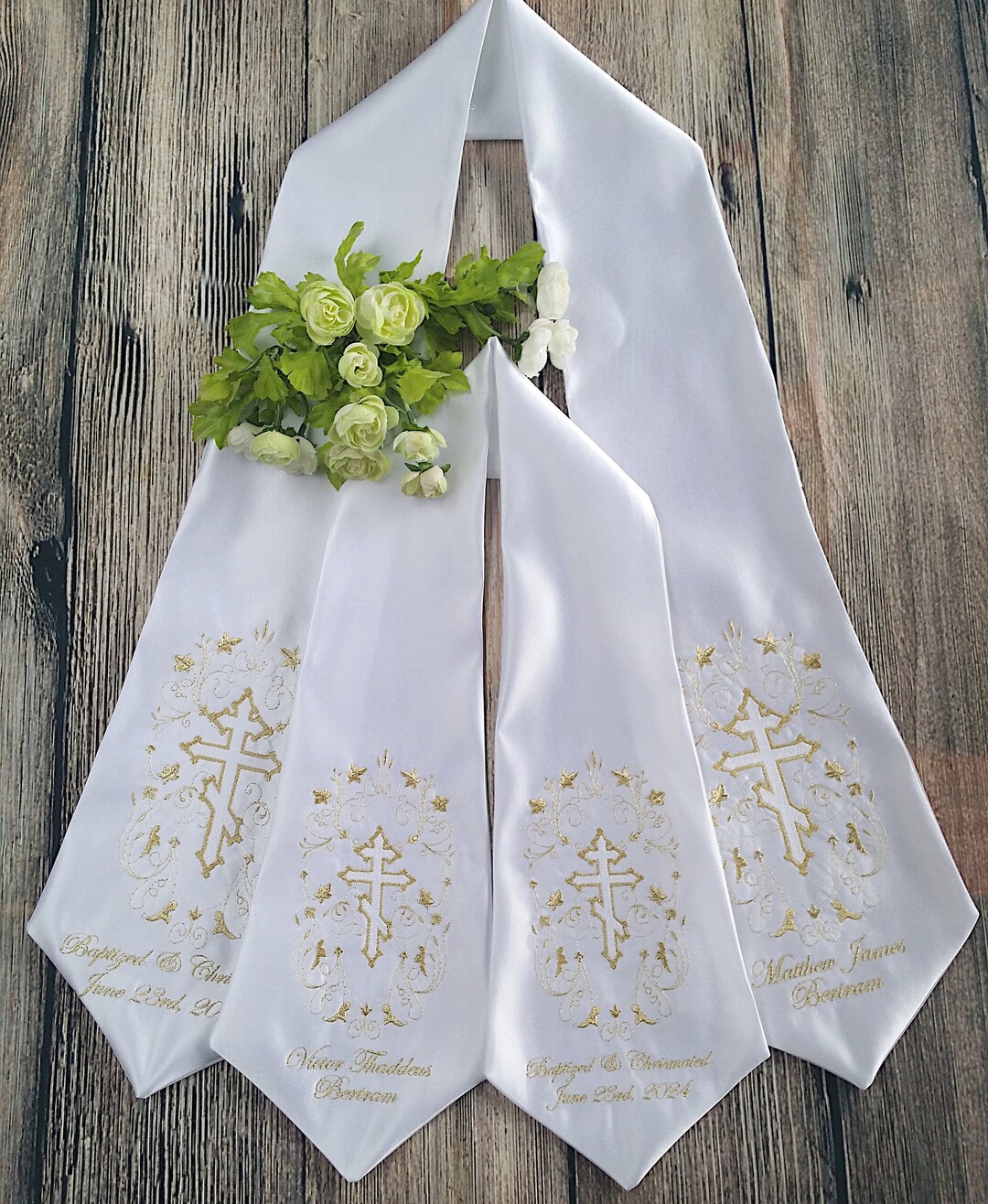 Orthodox Greek Russian White Child's or Adult's Baptism Christening ...