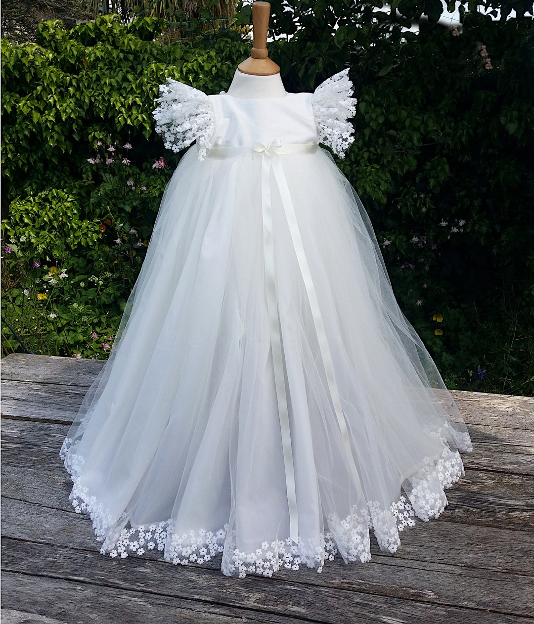 Handmade to Order Princess Meadow Christening Baptismal Flower Girl ...