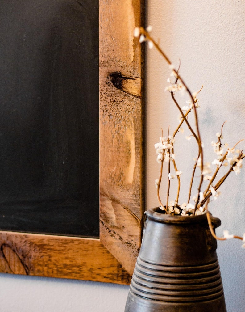 Rustic menu board reclaimed barn wood menu boardchalk | Etsy