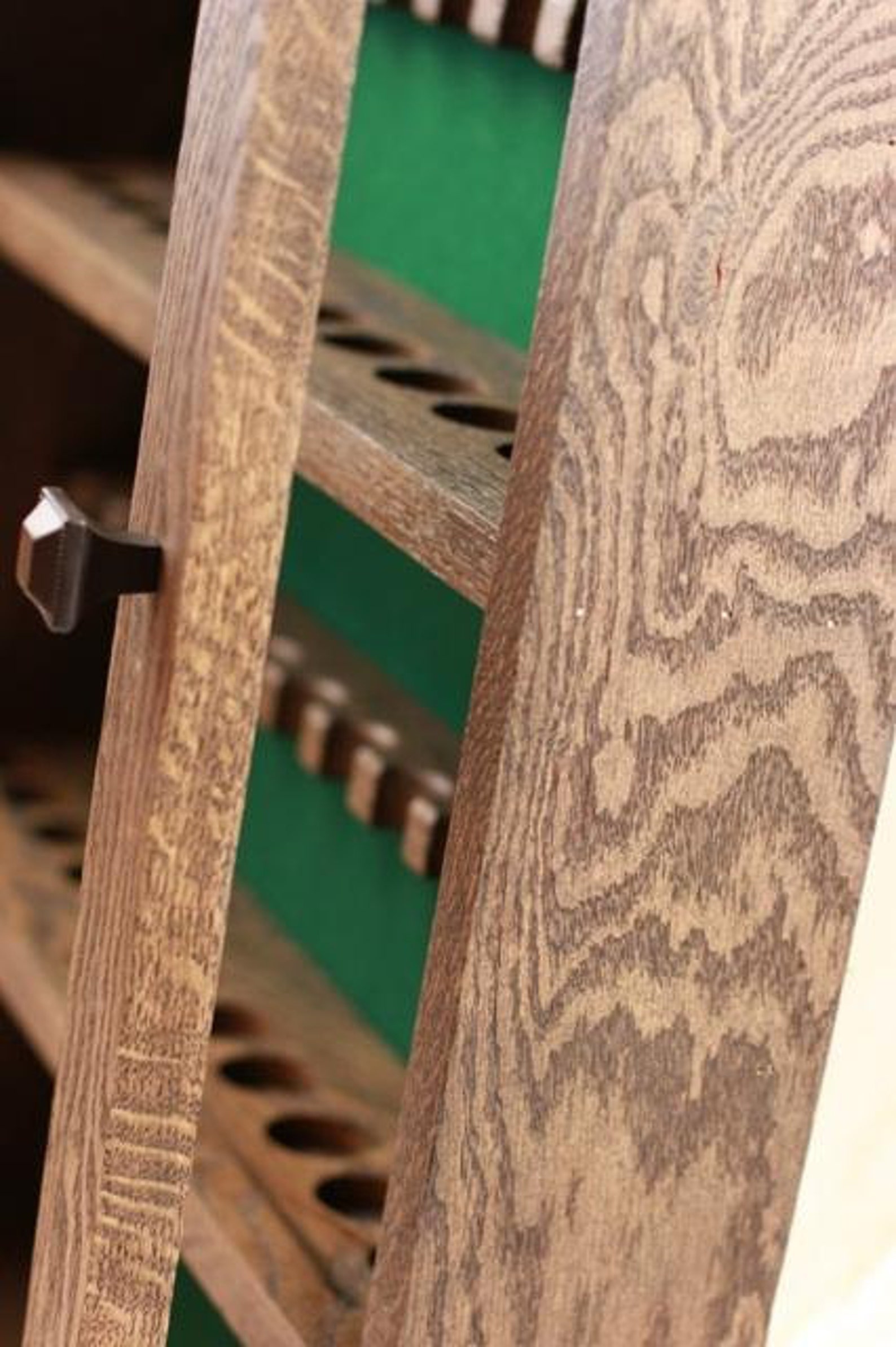 24 Pipe Rack Display Cabinet Solid Oak With Door 6.5 - Etsy