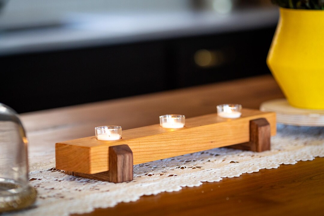 Tea Light Centerpiece, Levitating Candle Holder, Mantel Candle Holder ...