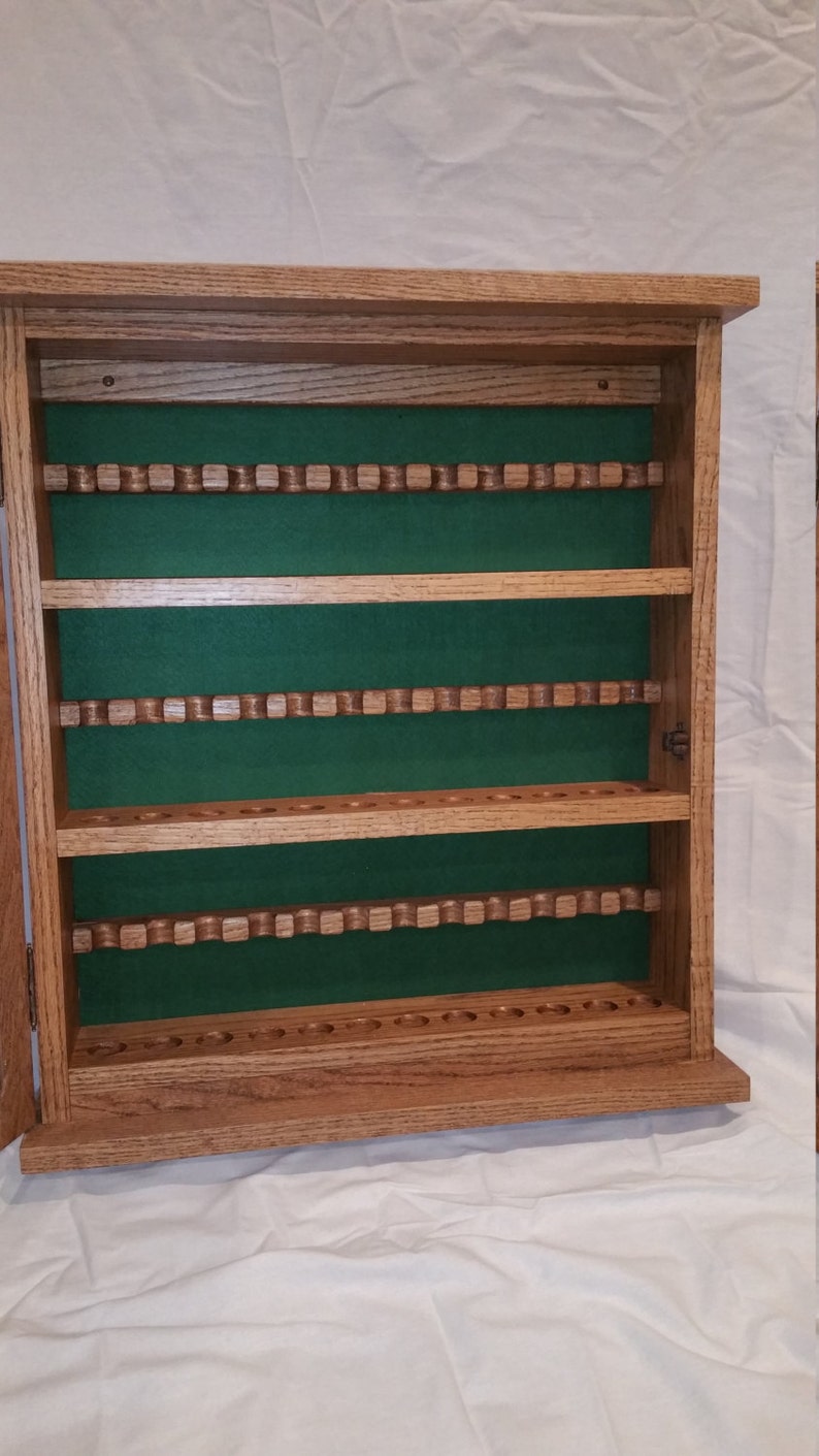 Pipe Cabinet Pipe Rack. Pipe Display Solid Oak 2436 or 48 | Etsy