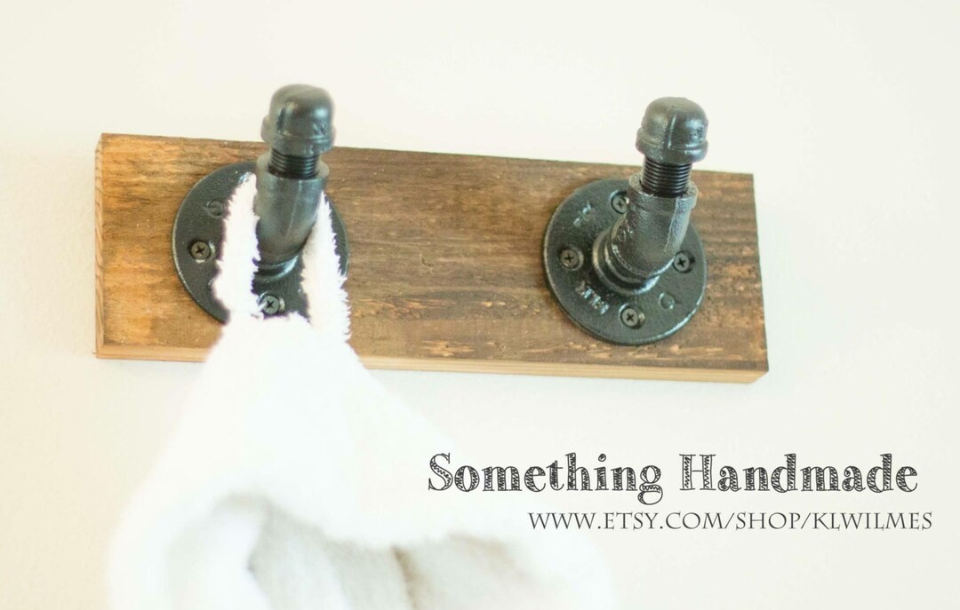 Barn Wood Robe Rack Rustic 100 + Year Old Wood and Black Iron - Etsy