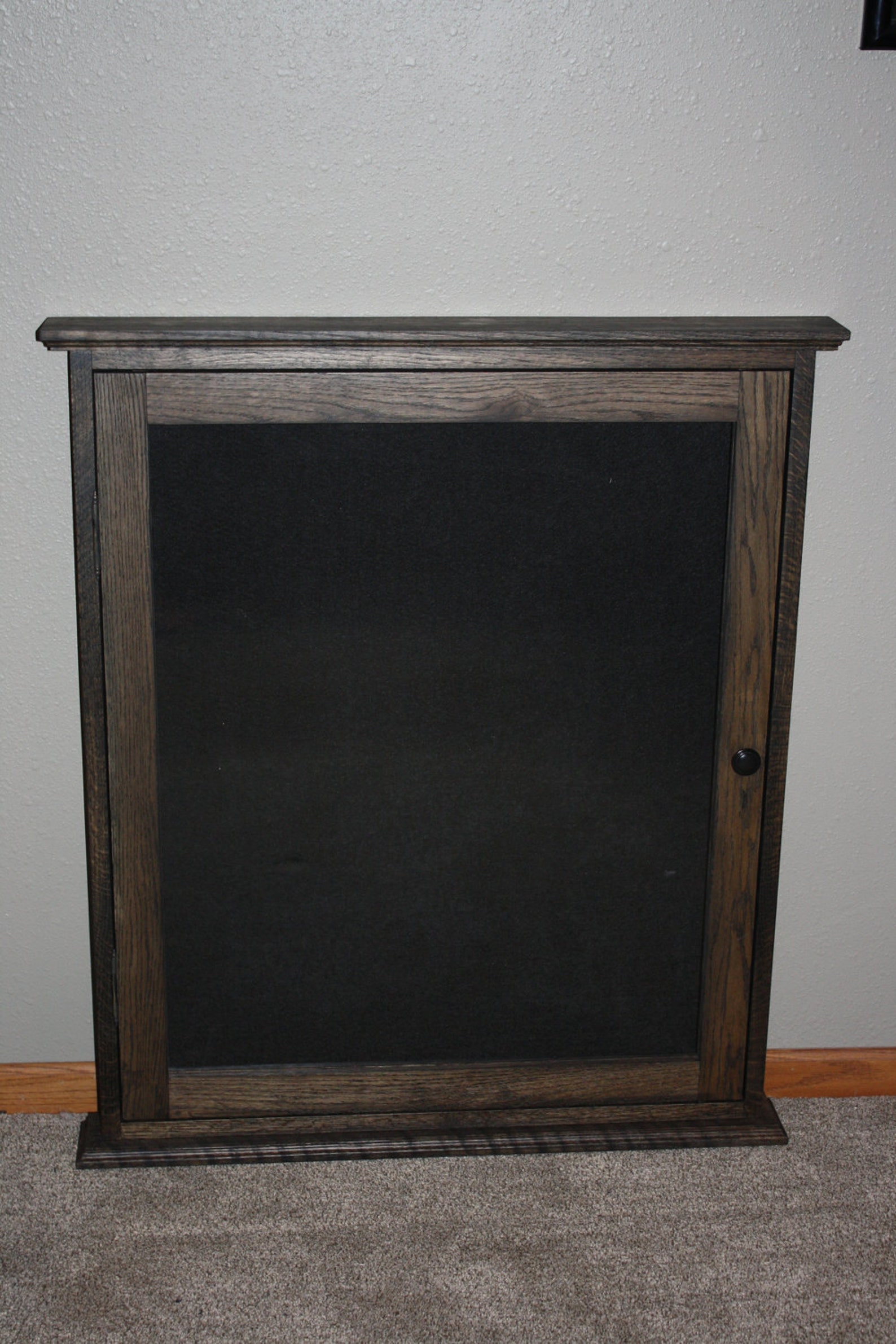 Custom Size Large Shadow Box jersey Display Case Oak - Etsy