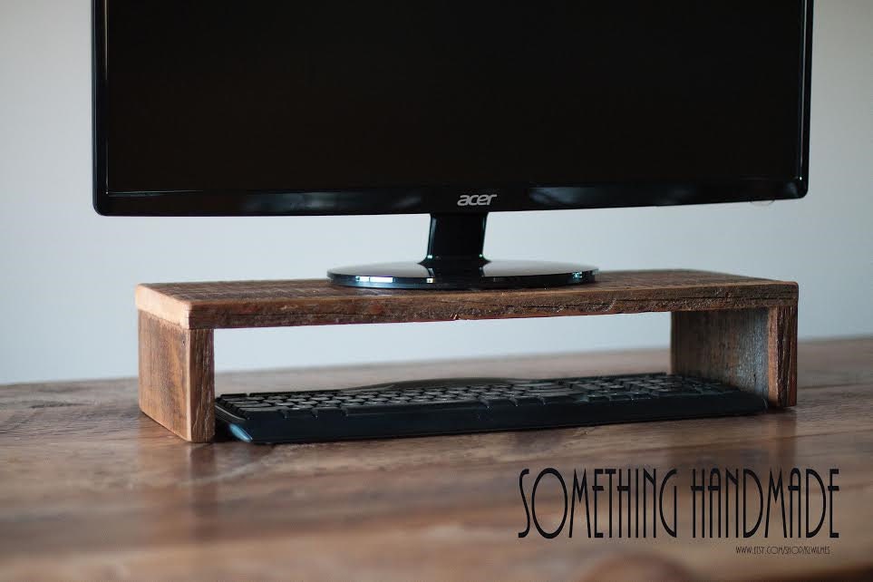 Barn Wood Tv Stand-tv Riser monitor Stand-monitor Riser - Etsy