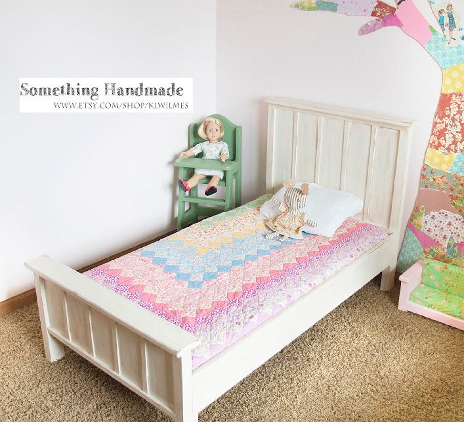 Toddler Bed Custom Handmade Painted You Choose Color and - Etsy