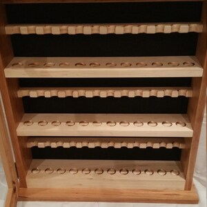 Pipe Cabinet Solid Cherry and Maple Holds 36 Pipes Tobacco Pipe Rack - Etsy