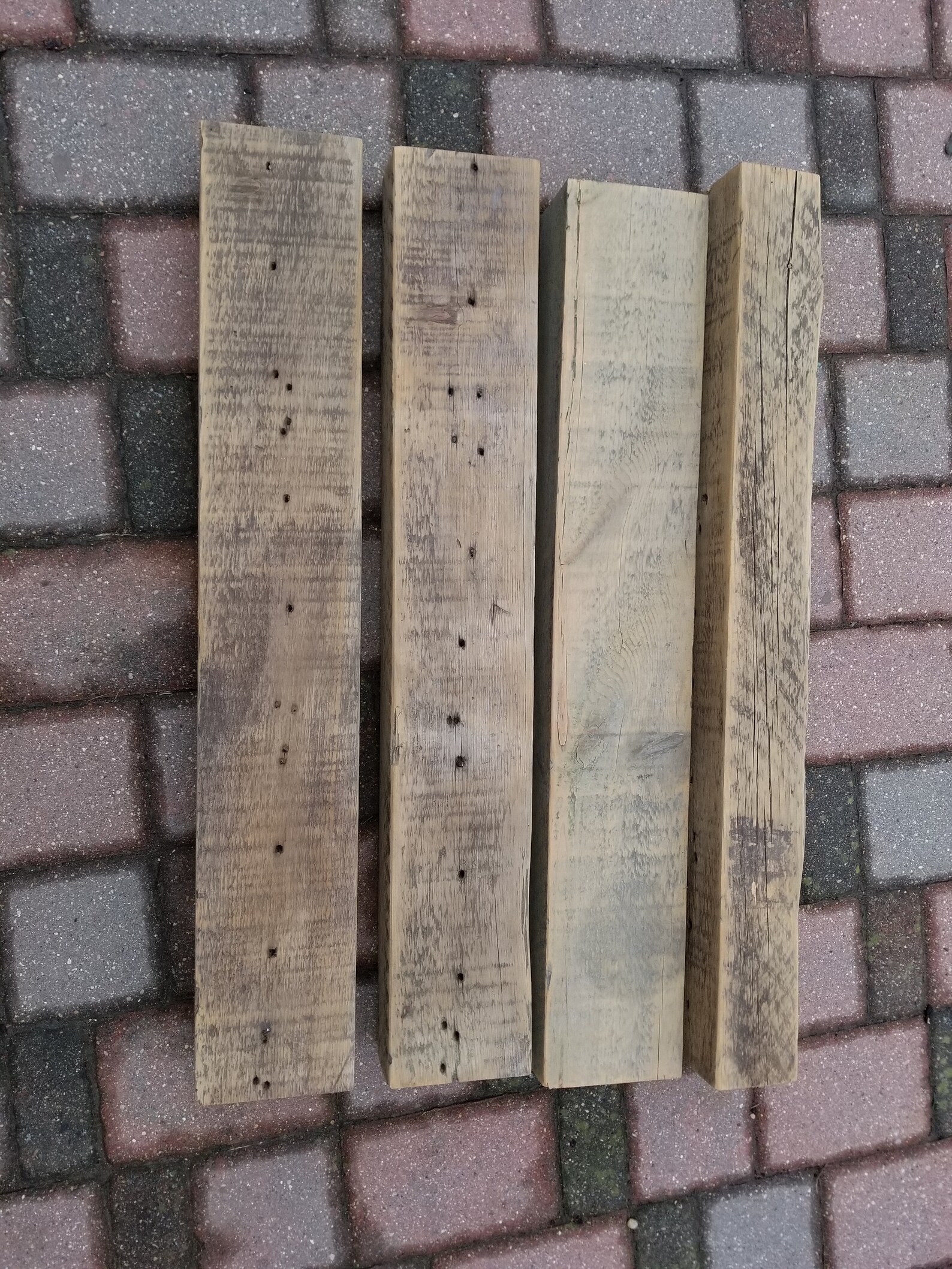 Barn Wood Rustic Table Leg Set of 4 - 30"x 4"x 6" Rustic Table Legs ...