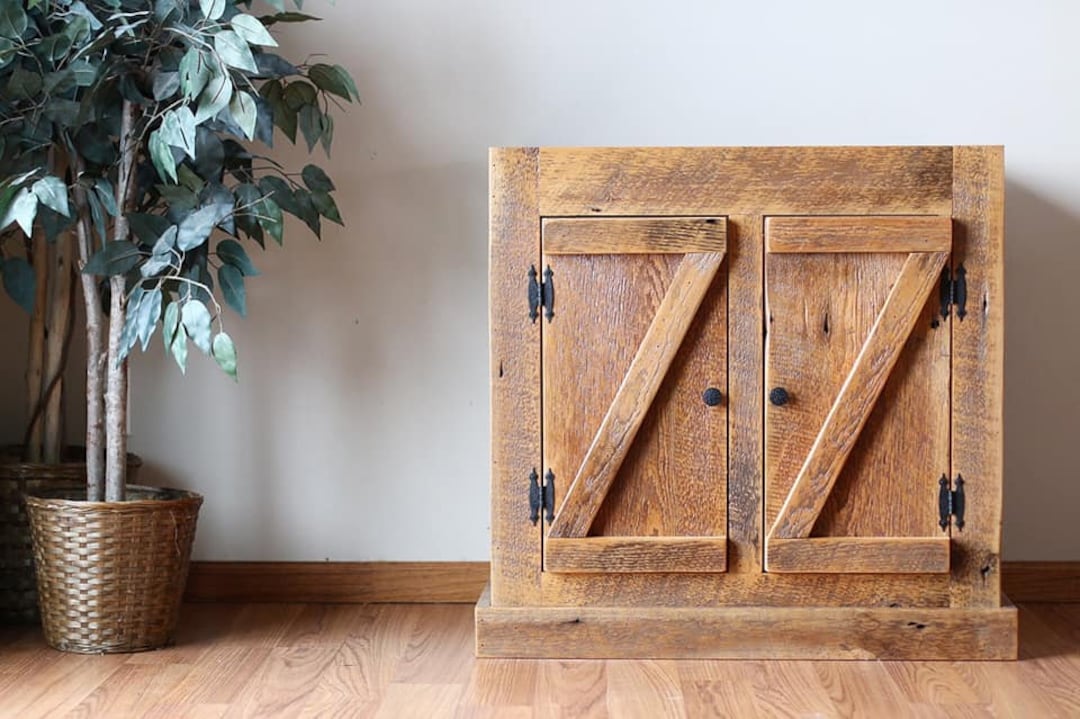 Rustic Bathroom Vanity Rustic Reclaimed Barn Wood 24 or 30 Inch Vanity ...