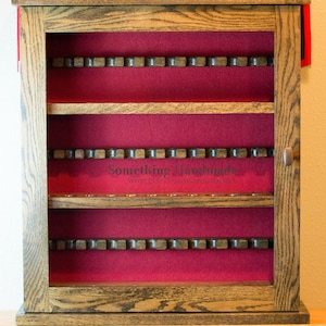 Pipe Cabinet Pipe Rack. Pipe Display Solid Oak 24,36 or 48 Pipe - Etsy