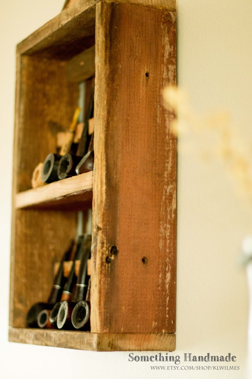Pipe Cabinet -rack Rustic Barn Wood Display Cabinet 12 -24 or 36 Pipe ...