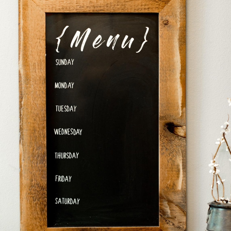 Chalk Menu Board - Etsy