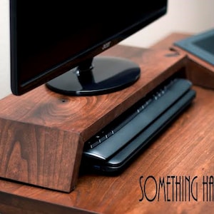 Monitor Stand Monitor Riser Computer Monitor Stand Solid WOOD Cherry or ...