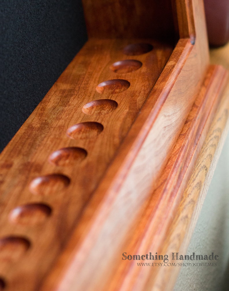 Church Warden Pipe Cabinet-rack Solid Cherry or Oak 36 Pipe | Etsy
