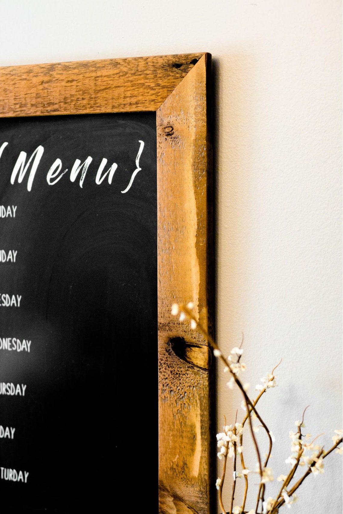 Rustic Menu Board Reclaimed Barn Wood Menu Boardchalk - Etsy
