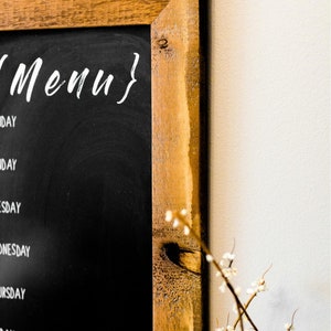 Rustic Menu Board Reclaimed Barn Wood Menu Board,chalk Board,restaurant ...