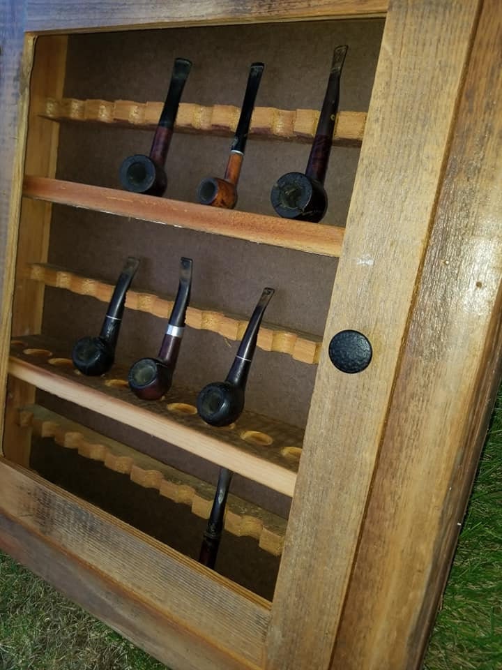 Rustic Pipe Cabinet Pipe Rack. Pipe Display Reclaimed Barn Wood 24,36 ...