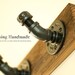 Barn Wood Robe Rack Rustic 100 Year Old Wood and Black Iron - Etsy