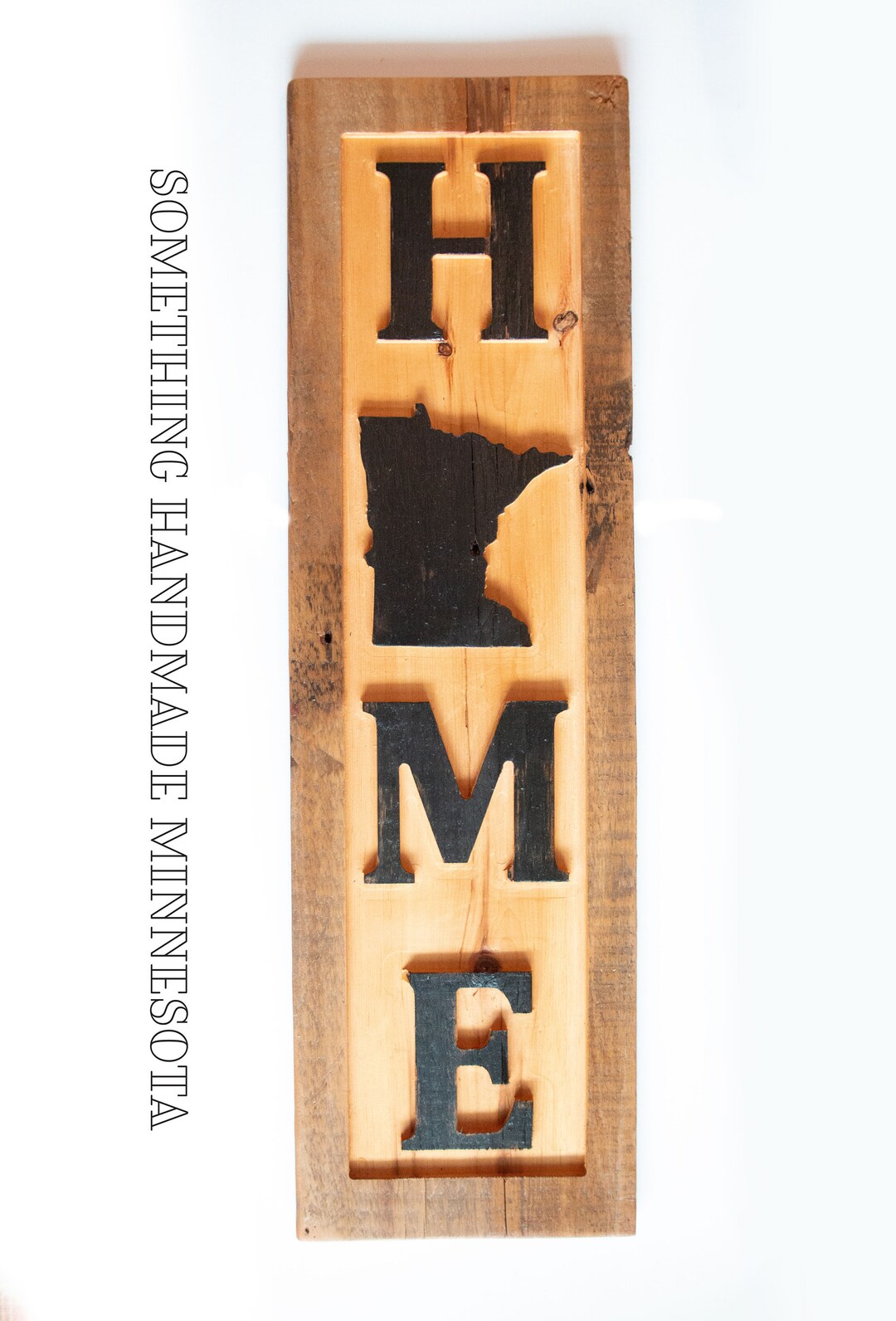 Indoor Outdoor Home Sign With State Cutout Custom Rustic Created in ...