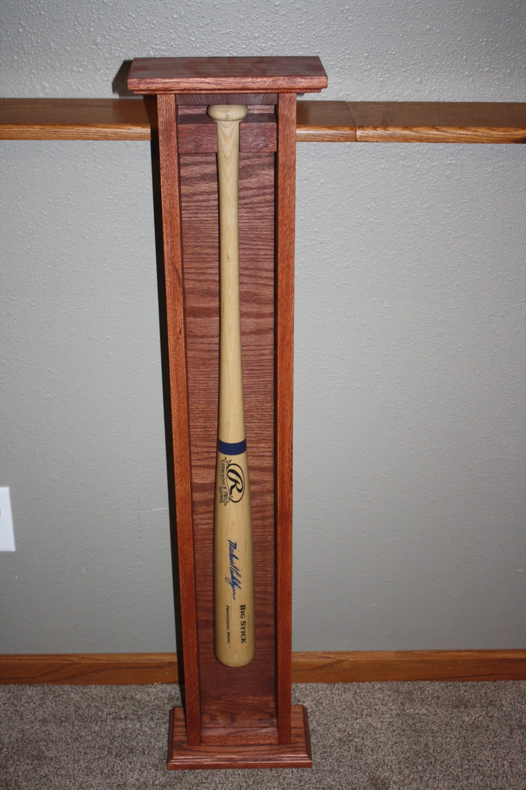 Oak Bat Display Case Hand Made - Etsy