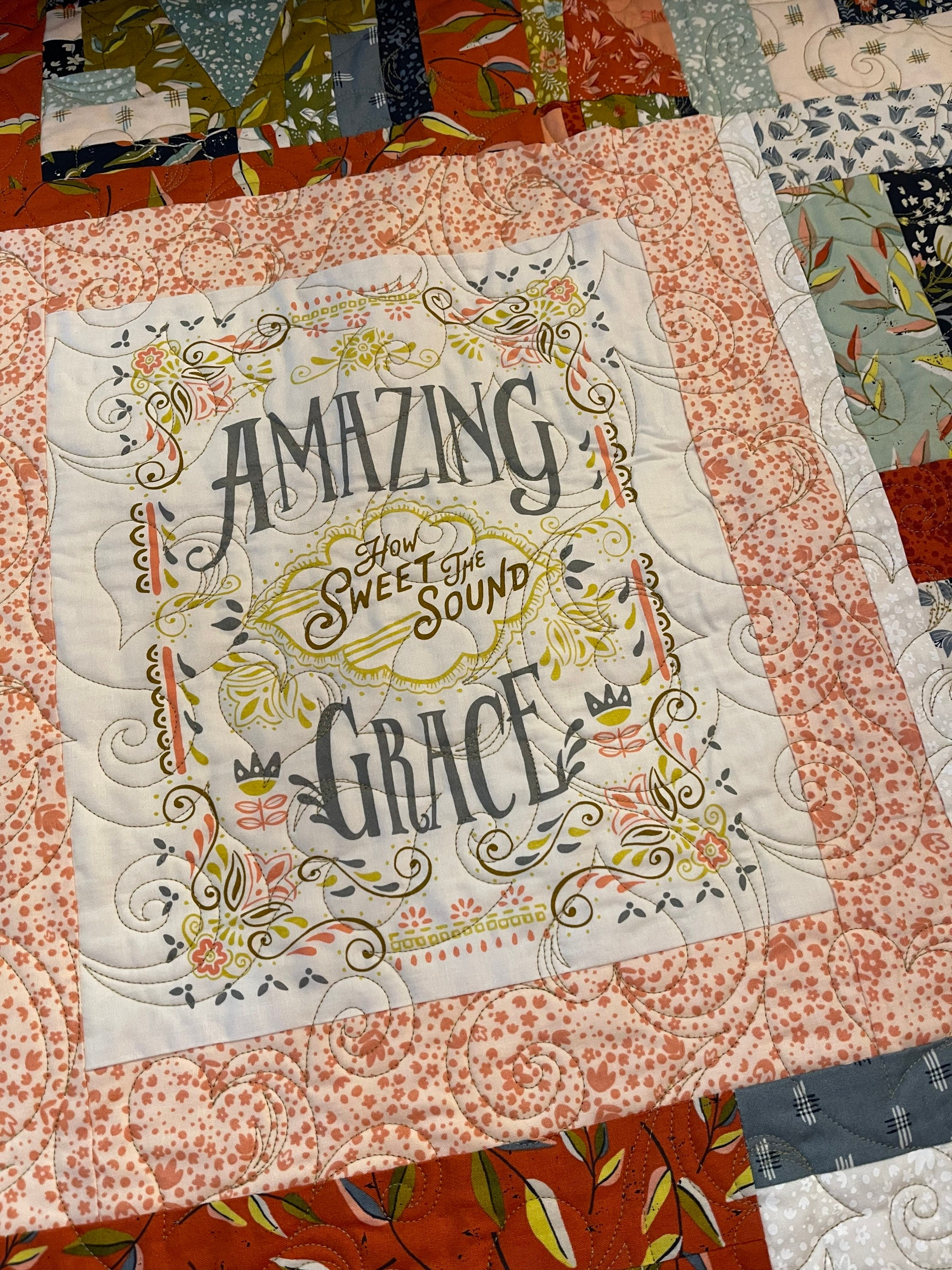 Handmade Quilt Original Pattern Design Church Hymns Bible Verses ...