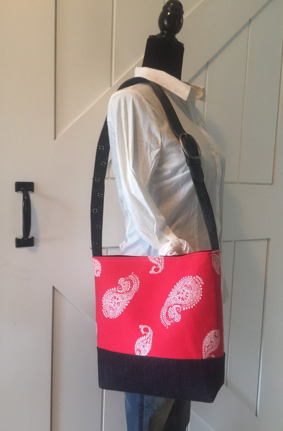 Upcycled Bag With Belt Strap - Etsy