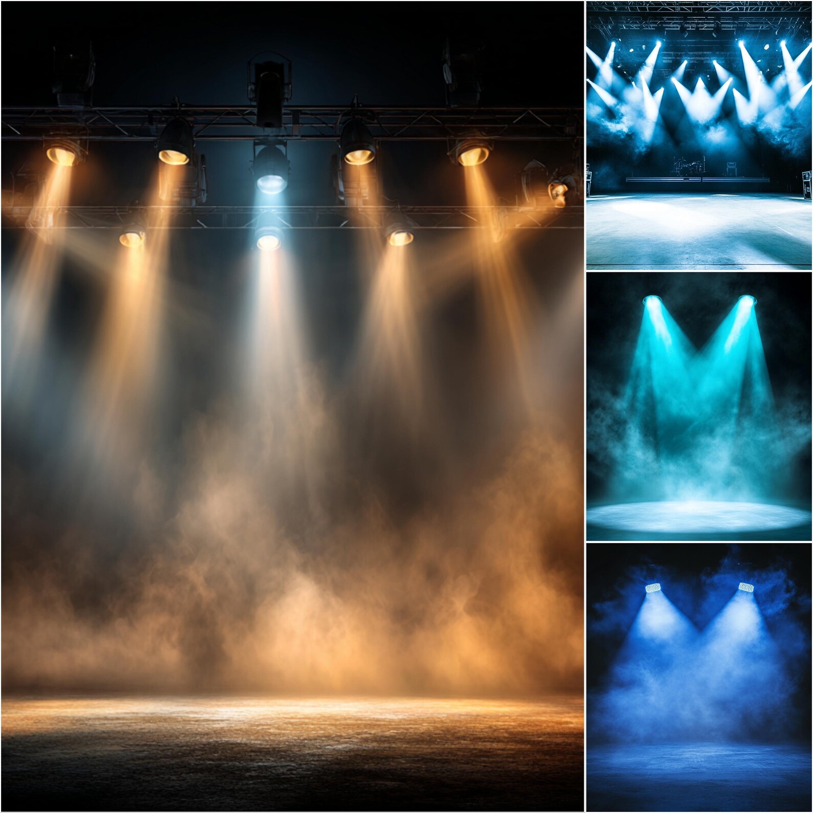 Fog Spotlight Photography Backdrop: Smoke Light Overlays (digital ...