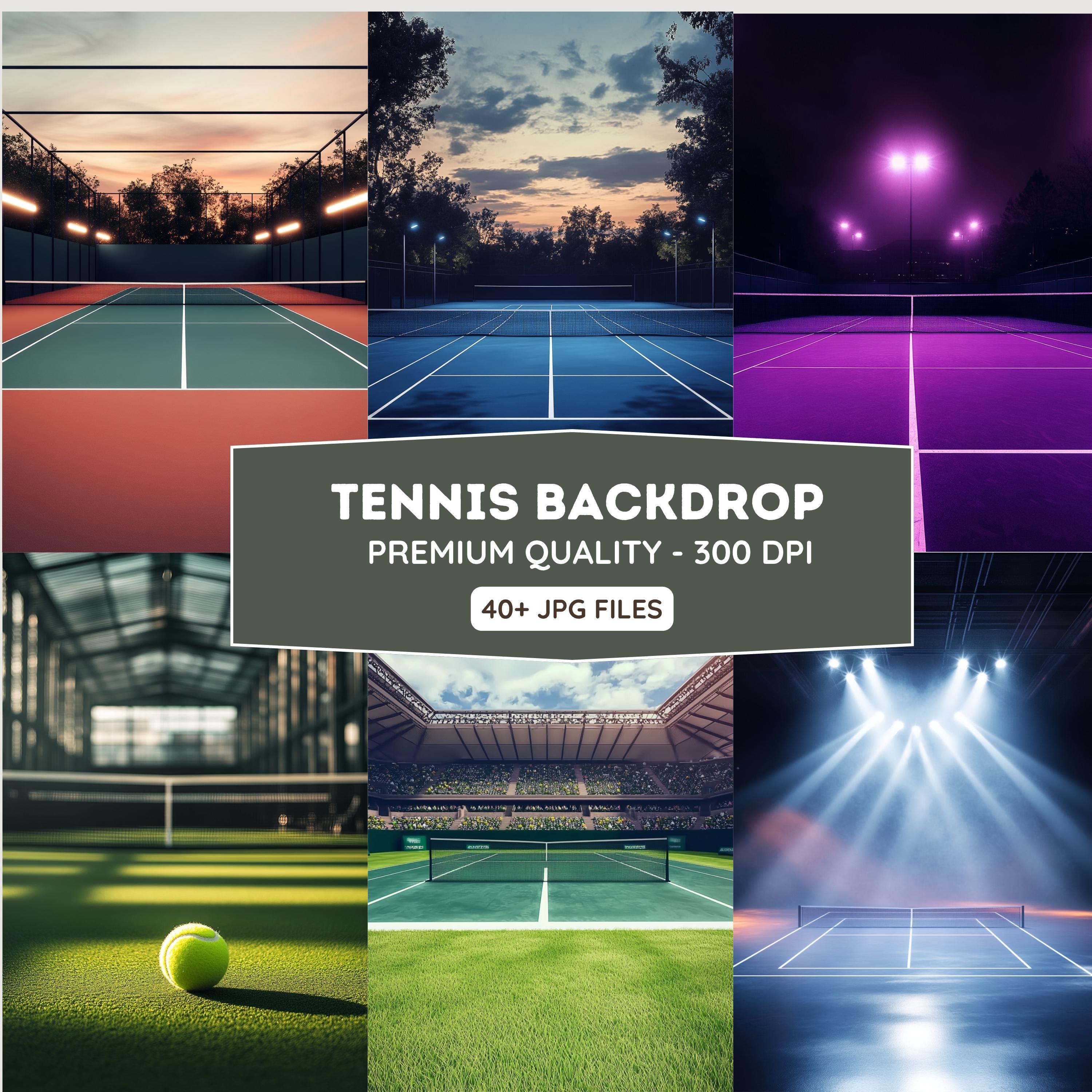 Tennis Photo Backdrop: Sport Photography Digital Overlay (PNG Download ...