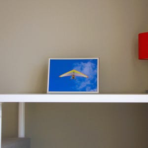 This is a Completely Finished Painting "a Trike Glider Soars High in ...