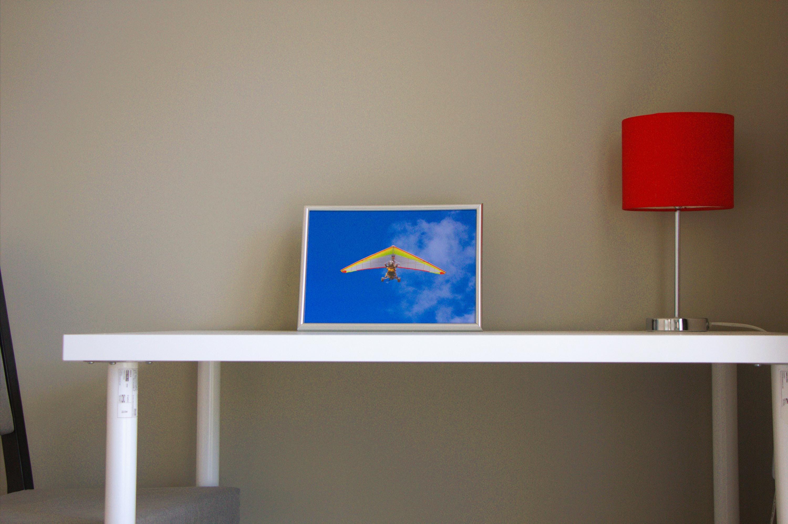 This is a Completely Finished Painting "a Trike Glider Soars High in ...